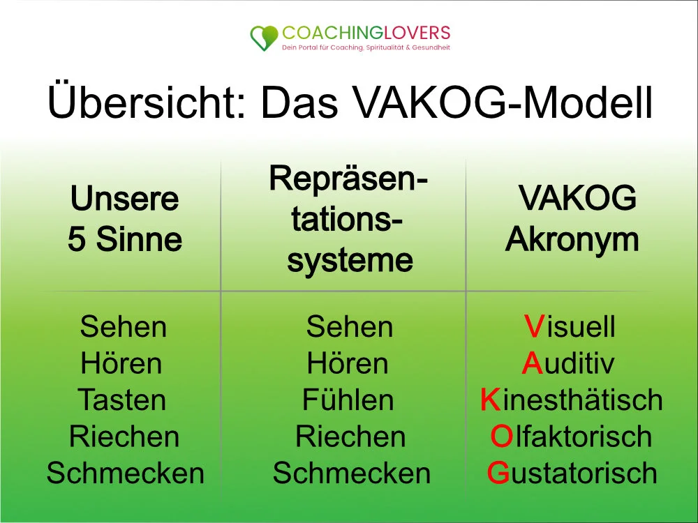 Das VAKOG-Modell (NLP) einfach erklärt